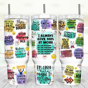 Funny Office Tumbler Wrap 40oz Tumbler Design, Funny Tumbler Wrap ...