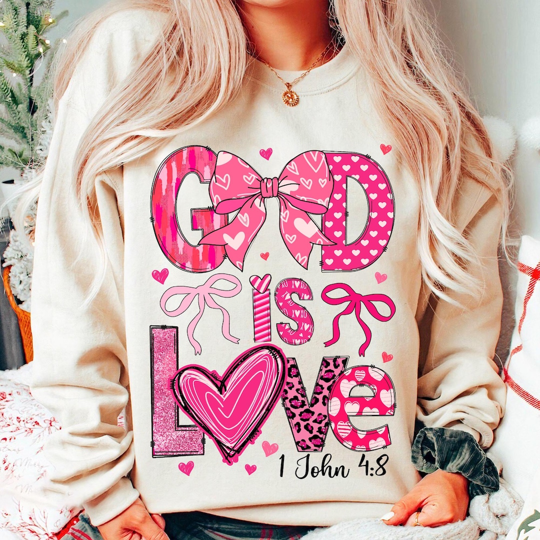 God is Love Png, Valentines Png, Christian Valentine Png, Retro ...