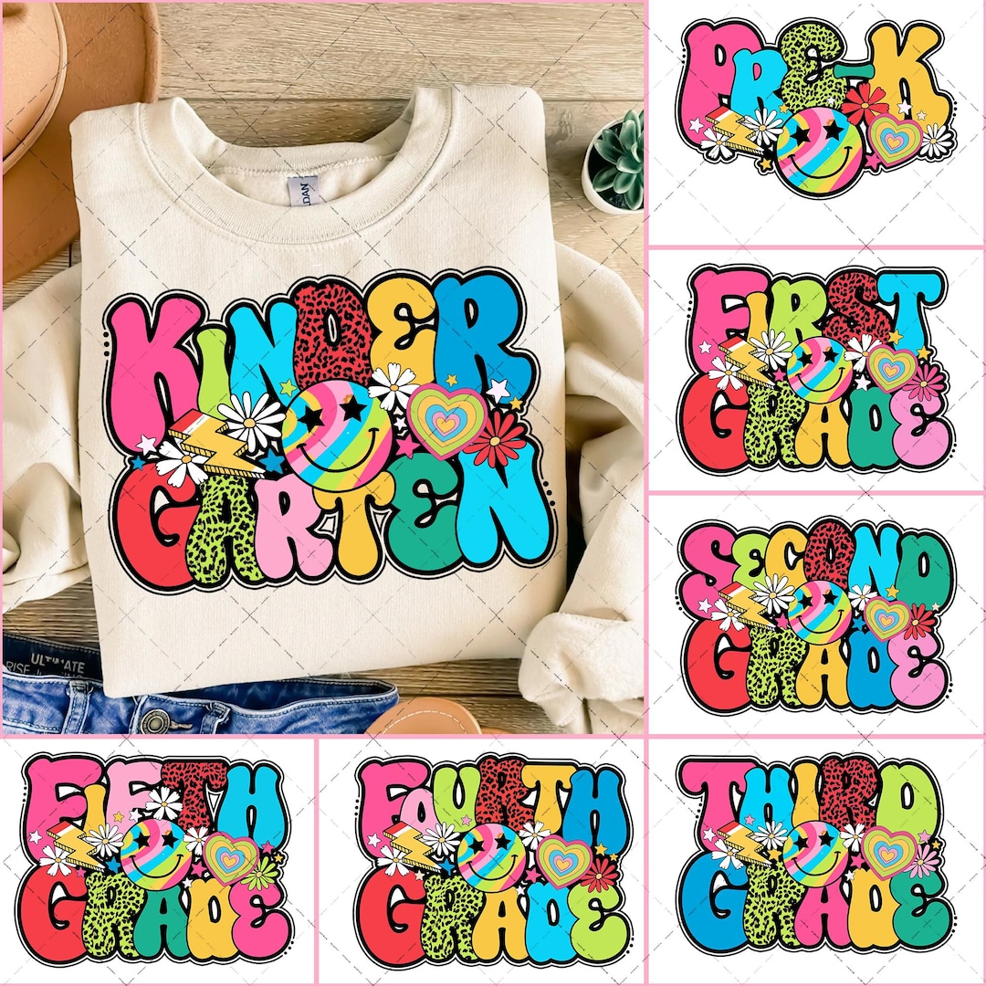 Retro Coquette Back to School Bundle, Kindergarten, First Day of School ...