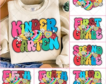 Retro Coquette Back to School Bundle, Kindergarten, First Day of School ...
