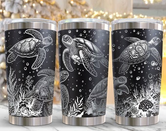 Turtle Tumbler Wrap Laser Svg, 20oz Laser Engraved Baby Turtle Tumbler ...
