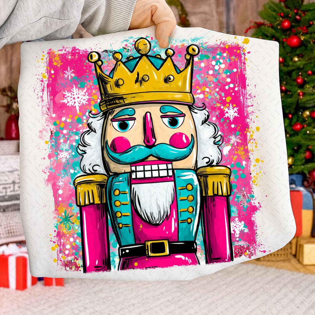 Preppy Watercolor Nutcracker Png, Glitter Nutcracker Design, Ya'll Are ...