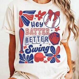 Boho Baseball Batter Batter Swing PNG, Retro Checkered Baseball ...