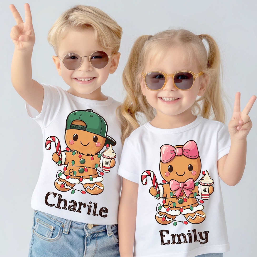 Personalized Christmas Gingerbread Png, Custom Boy/girl Christmas ...