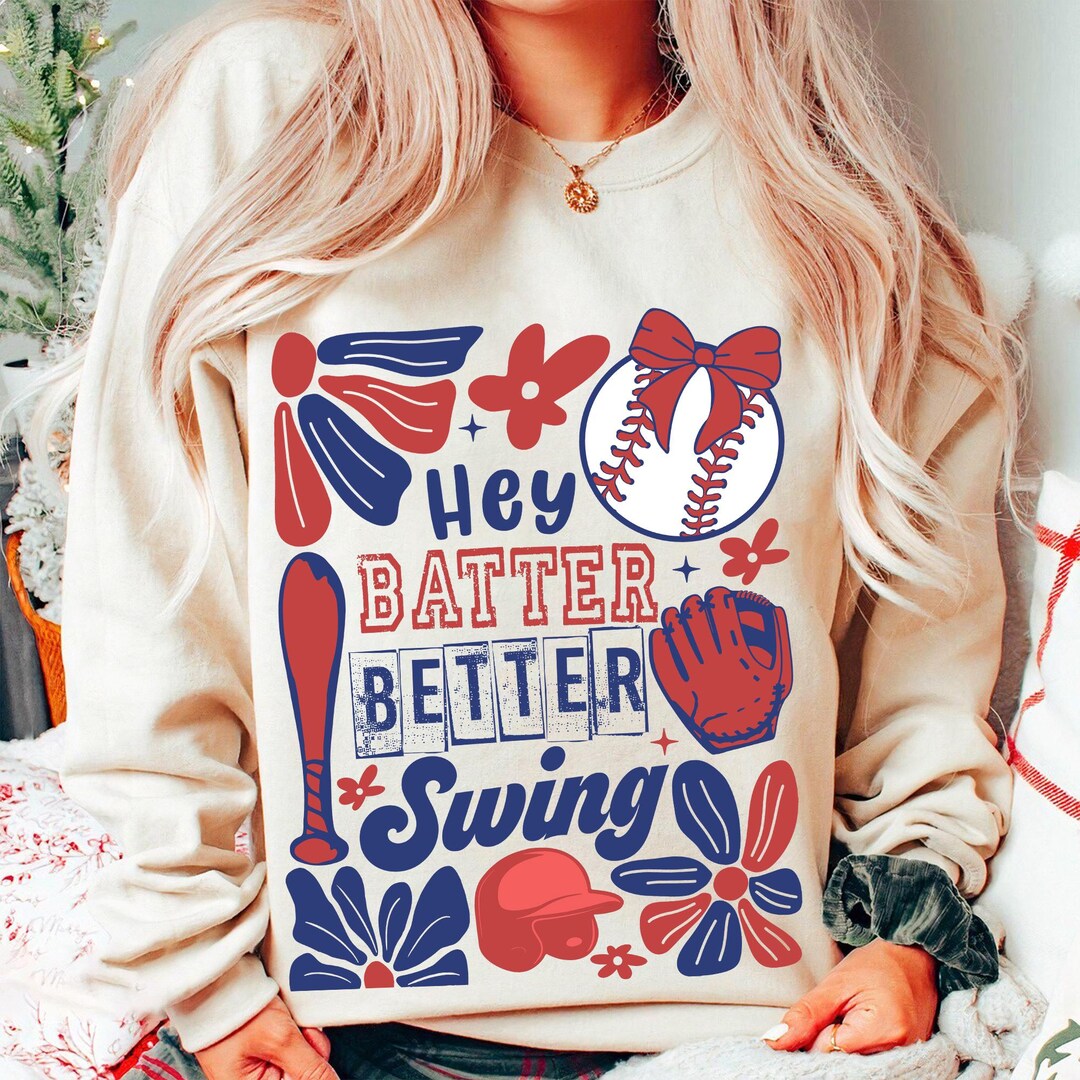 Boho Baseball Batter Batter Swing PNG, Retro Checkered Baseball ...