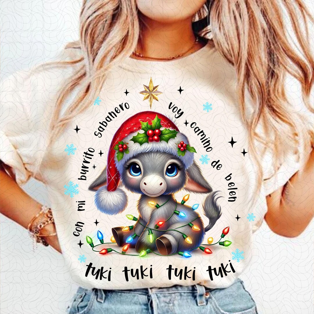 Mi Burrito Sabanero Mexican PNG, Feliz Navidad Digital Download, Tuki ...