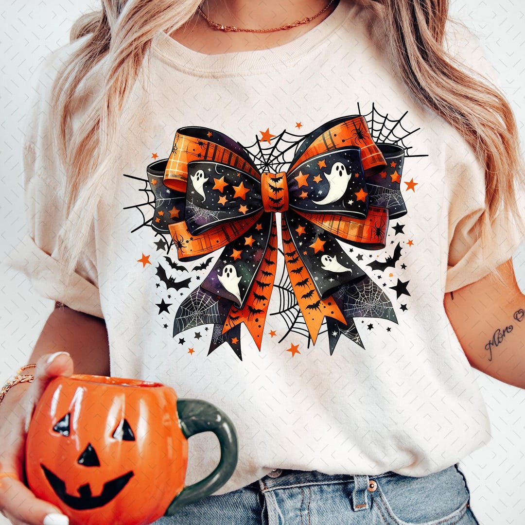 Halloween Coquette Bow Png, Spooky Season Png, Aesthetic Coquette ...