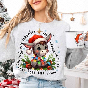 Mi Burrito Sabanero Mexican PNG, Feliz Navidad Digital Download, Tuki ...