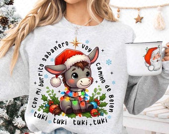 Mi Burrito Sabanero Mexican Png|feliz Navidad Digital Download | Tuki ...