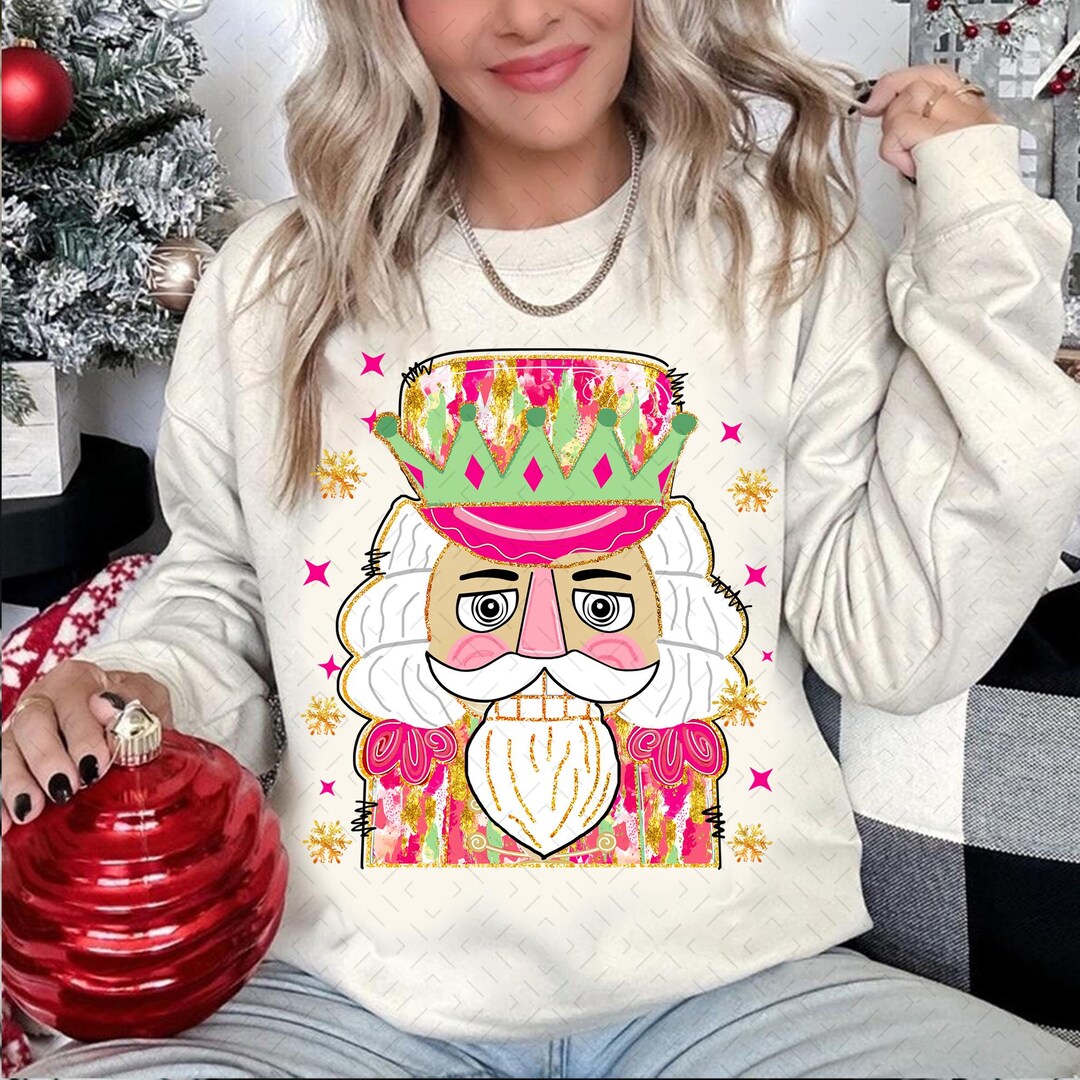 Colorful Coquette Glitter Nutcrackers Png, Girly Christmas Png, Bright ...