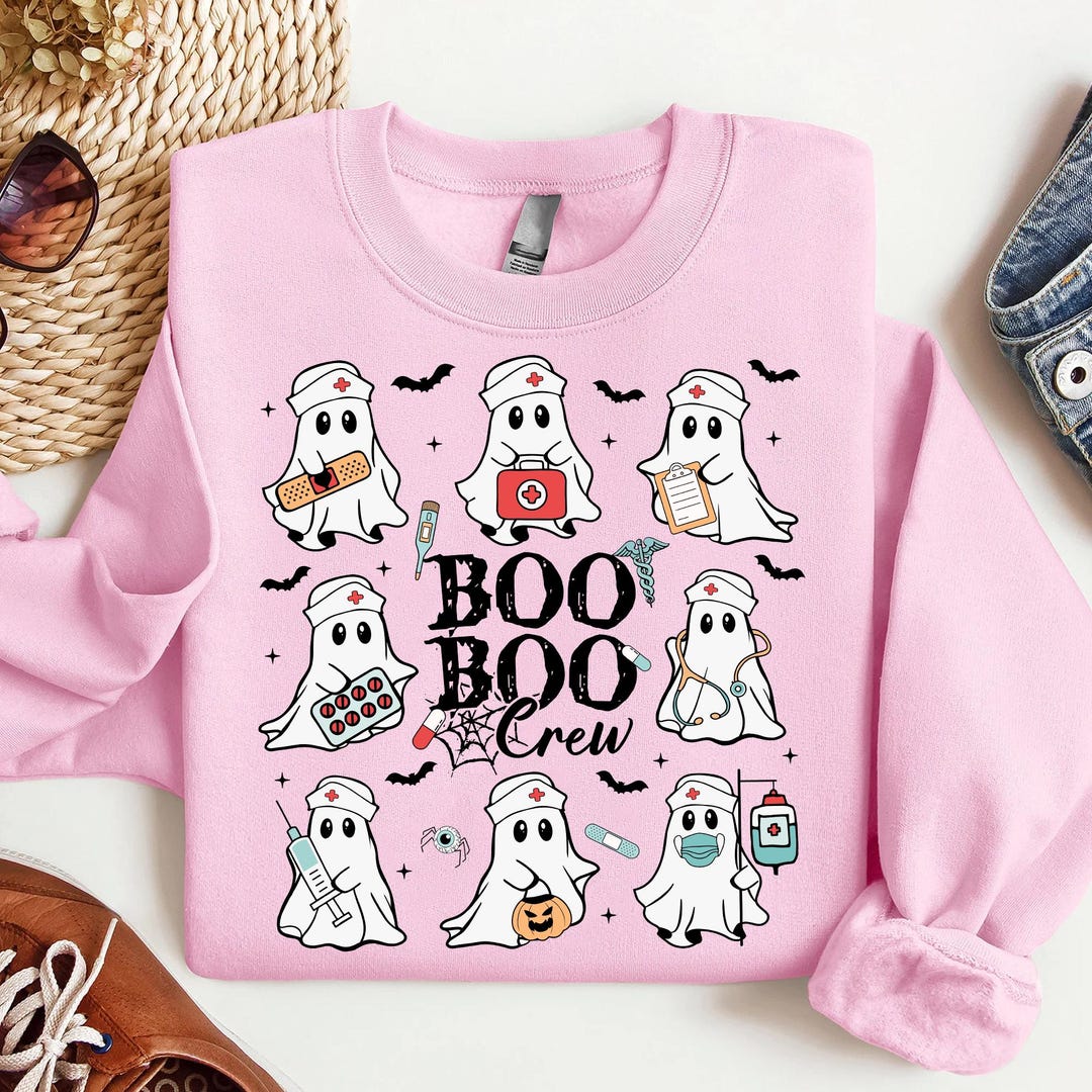 Boo Boo Crew PNG File, Ghost Nurse Png, Funny Nurse Png, Cute Ghost Png ...