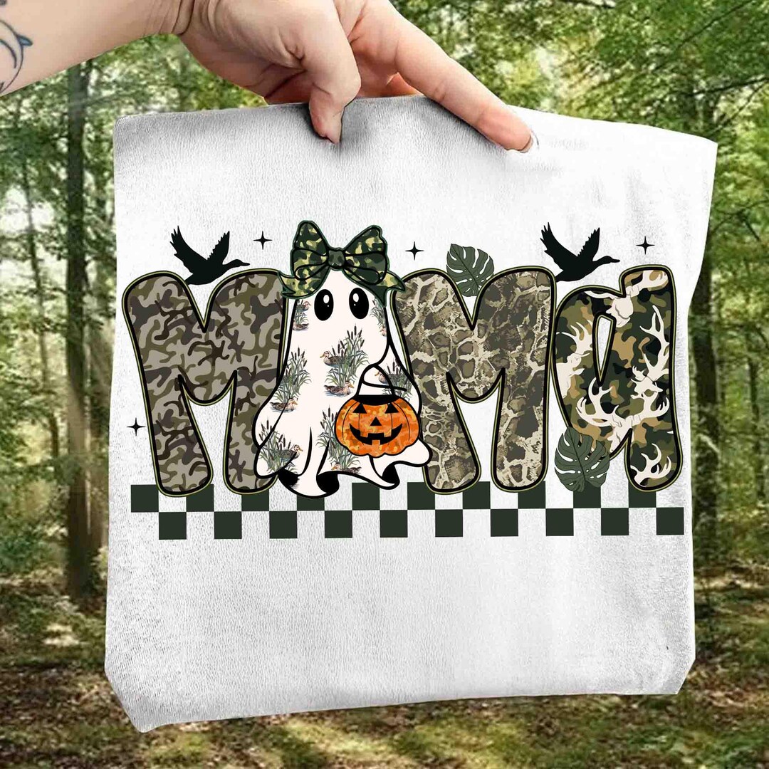 Ghost Camo Mama Png, Hunting Ghost Png, Camouflage Spooky Png, Coquette ...