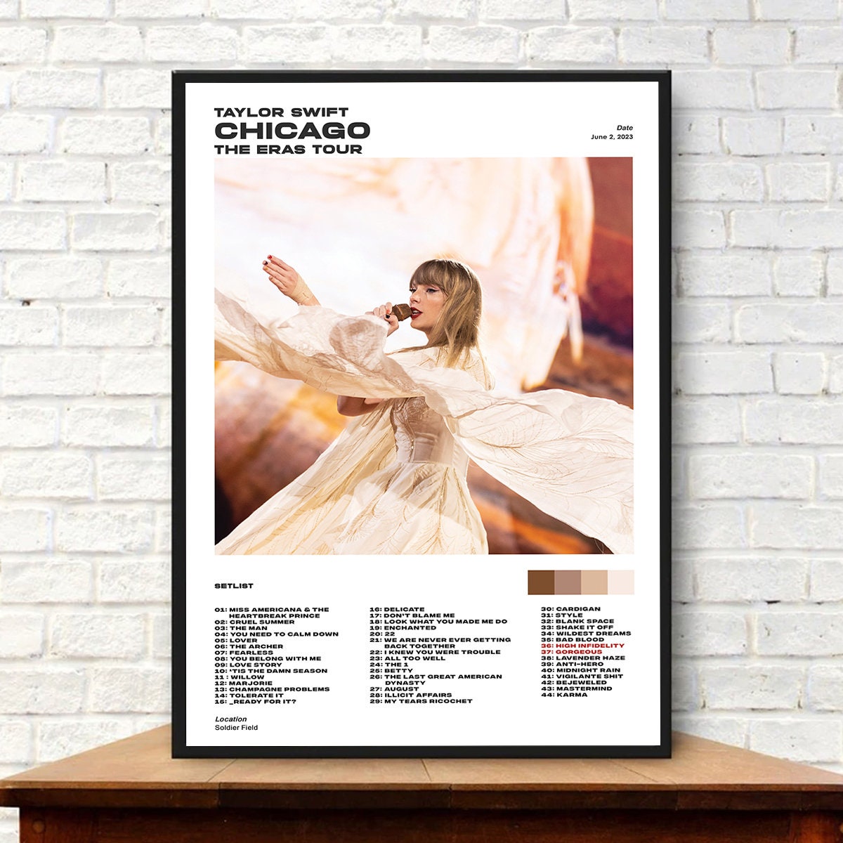 Custom Eras Tour Poster, Taylor Poster, The Eras Tour Setlist Poster ...