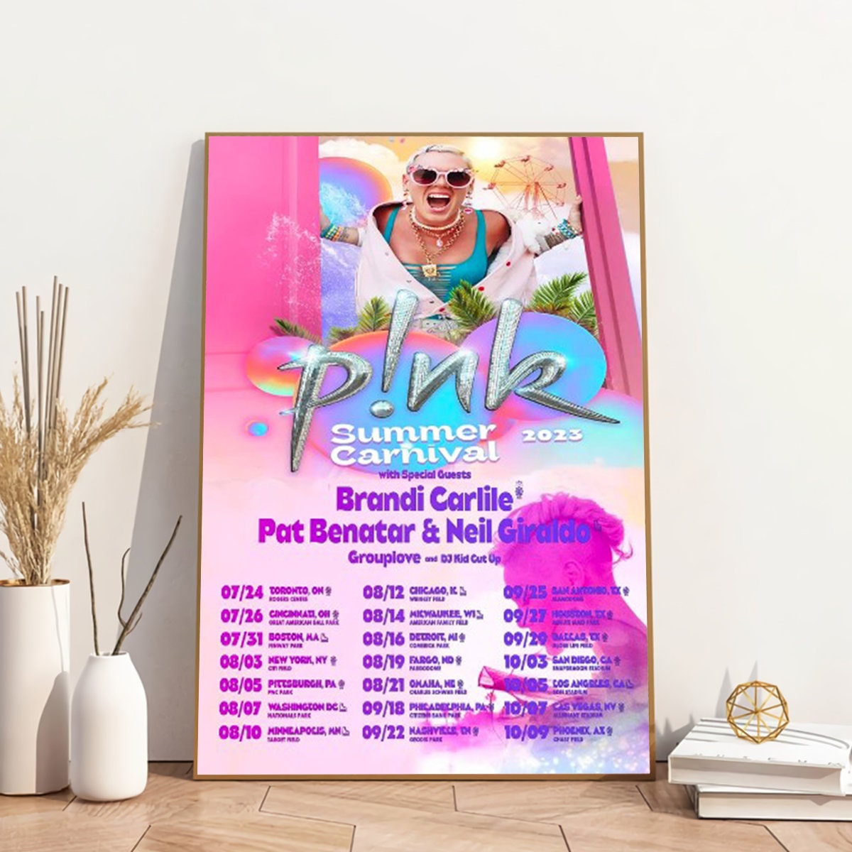 Pink Poster, Summer Carnival 2023 Tour Poster Designed & Sold By Ava Gan