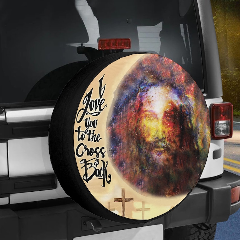 Jesus Christ Spare Tire Cover Religious Wheel Covers - Etsy