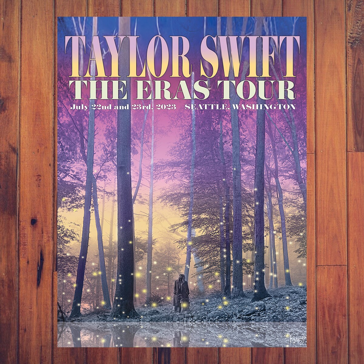 Eras Tour Seattle Poster, Taylor Eras Tour Seattle VIP Poster sold by ...