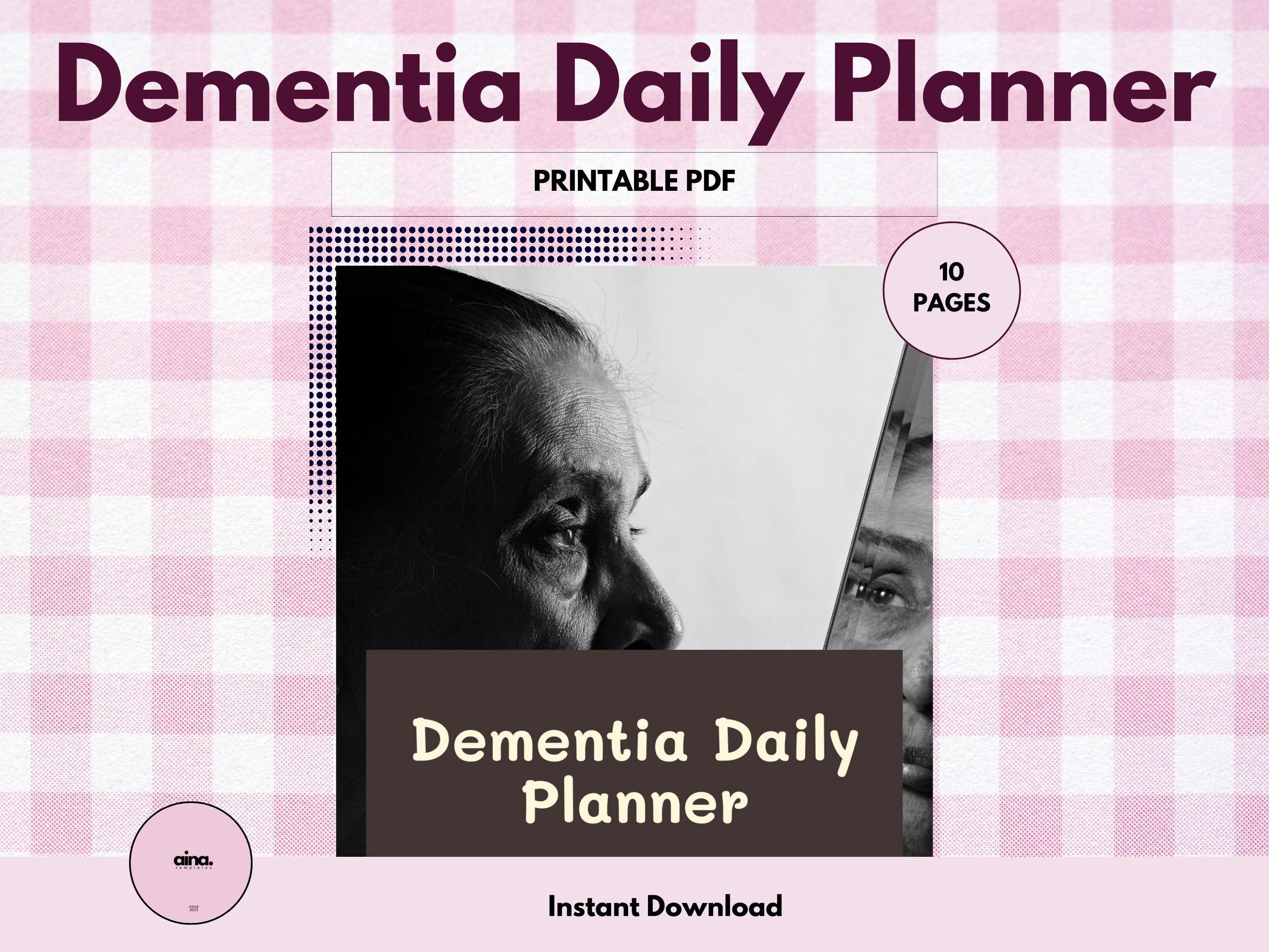 Dementia Daily Planner Printable, Dementia Care Aid, Dementia Daily ...