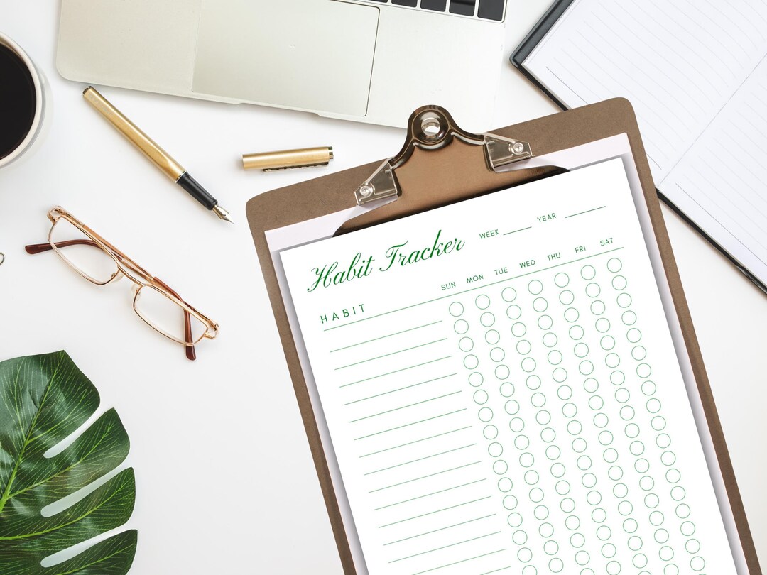 Weekly Habit Tracker, Printable Habit Tracker, Routine Tracker, 7 Day ...