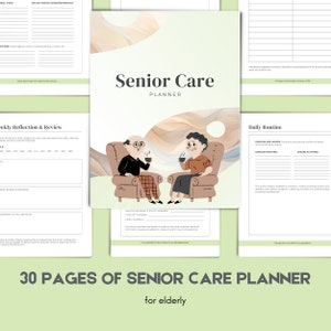 Printable Elder Care Planner, Comprehensive Daily & Weekly Schedule ...