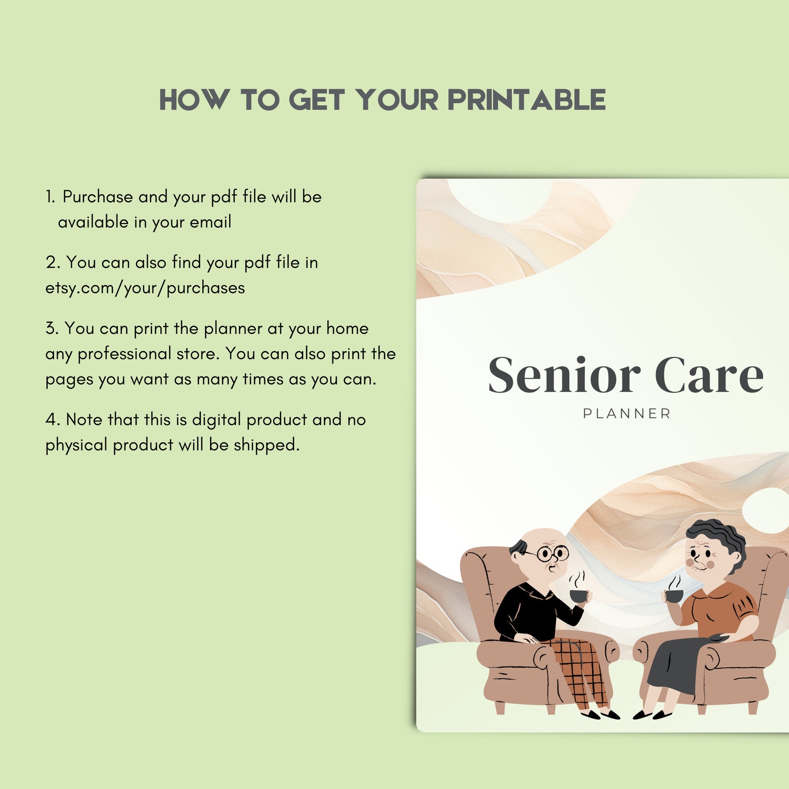 Printable Elder Care Planner, Comprehensive Daily & Weekly Schedule ...