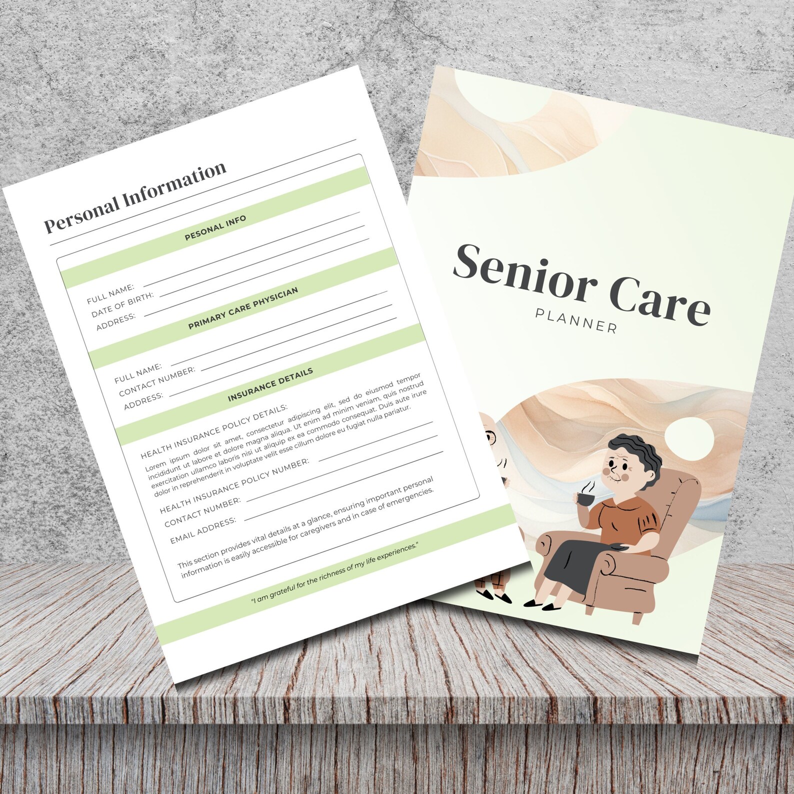 Printable Elder Care Planner, Comprehensive Daily & Weekly Schedule ...