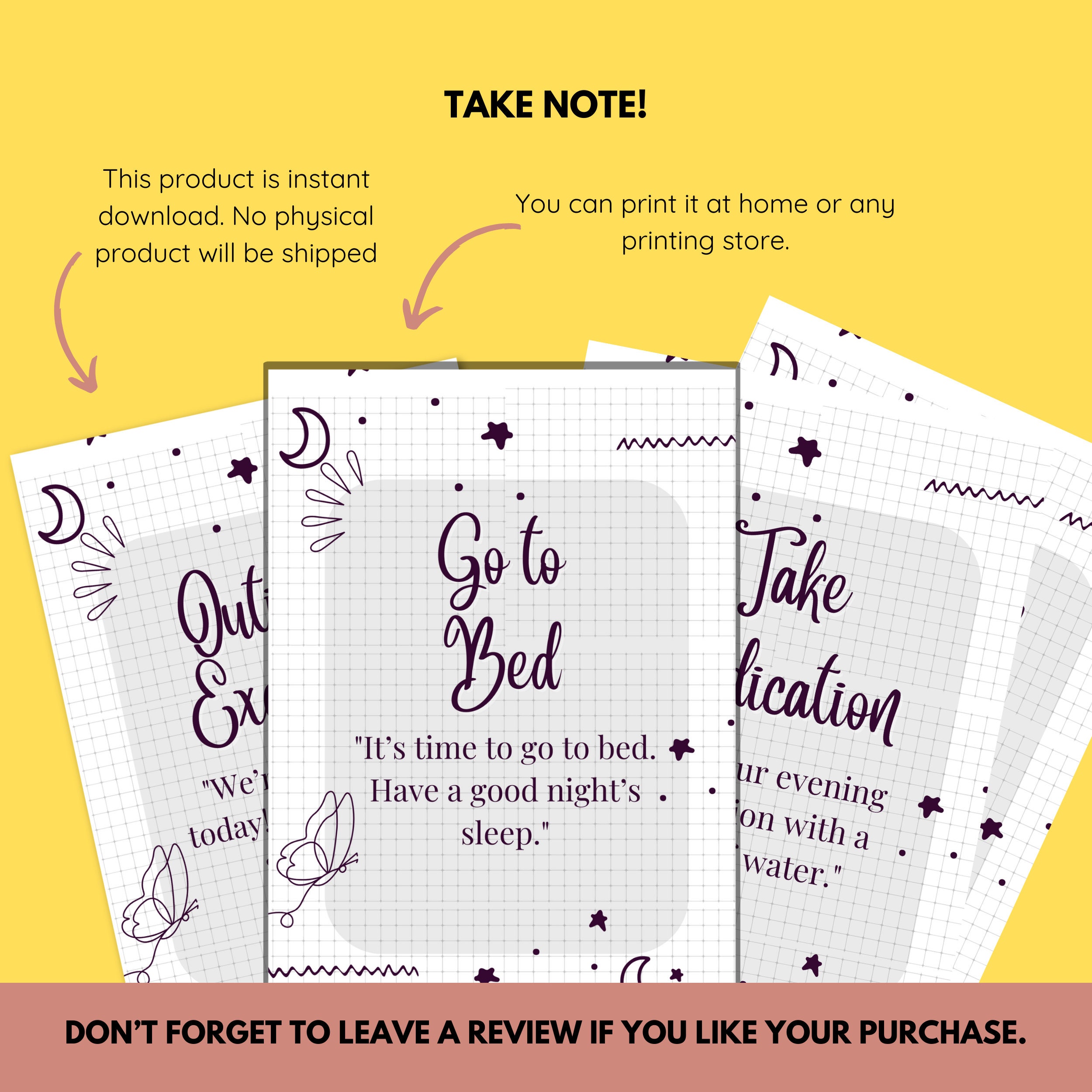 36 Daily Routine Cards for Dementia, Printable Daily Routine Cards, 8 ...