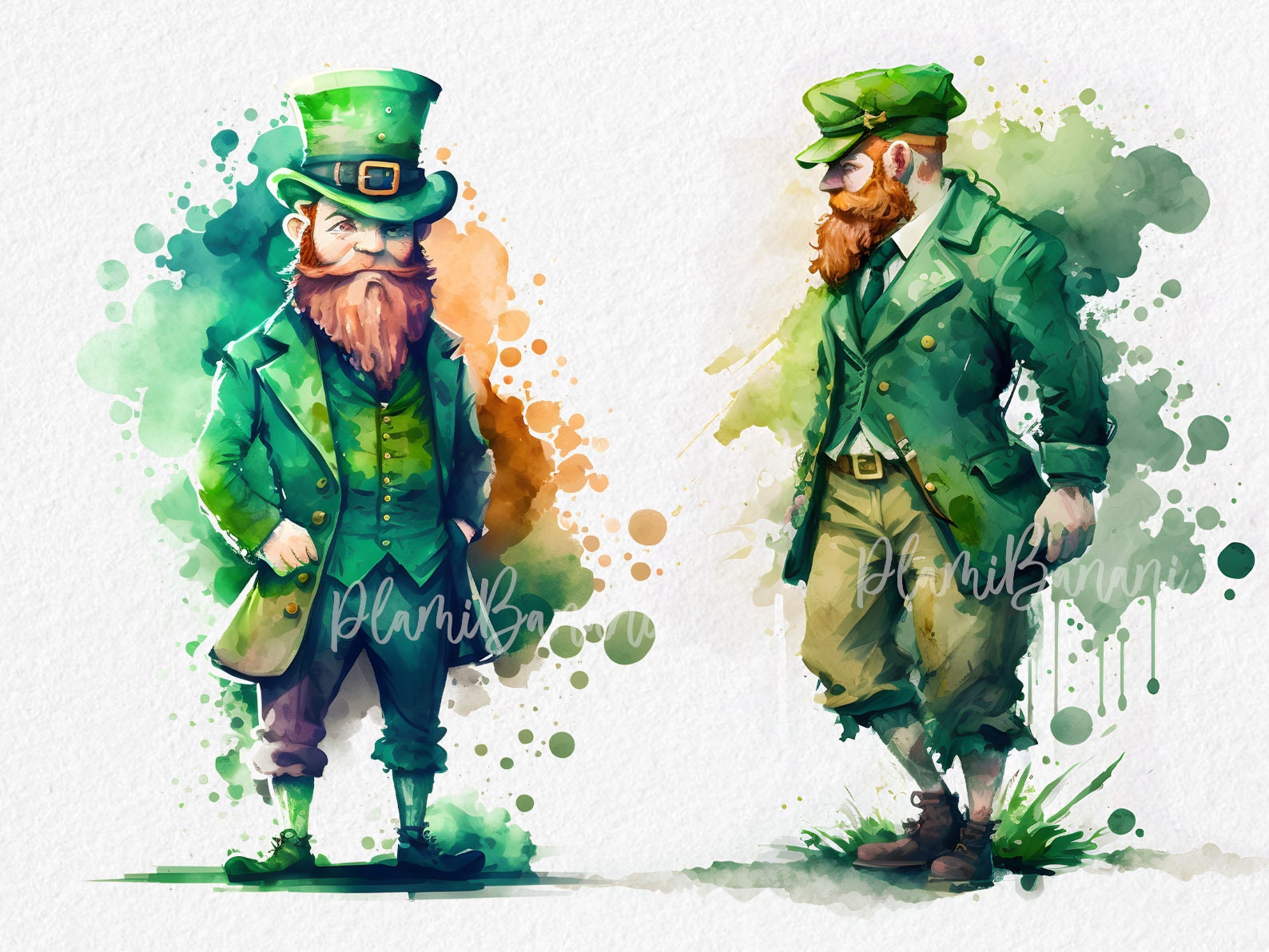 Irish Man clipart, aquarel St Patricks Day Clipart, St Patty's Day ...