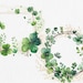 Watercolor Clover Wreath Frames St. Patricks Day Clipart Set, St ...
