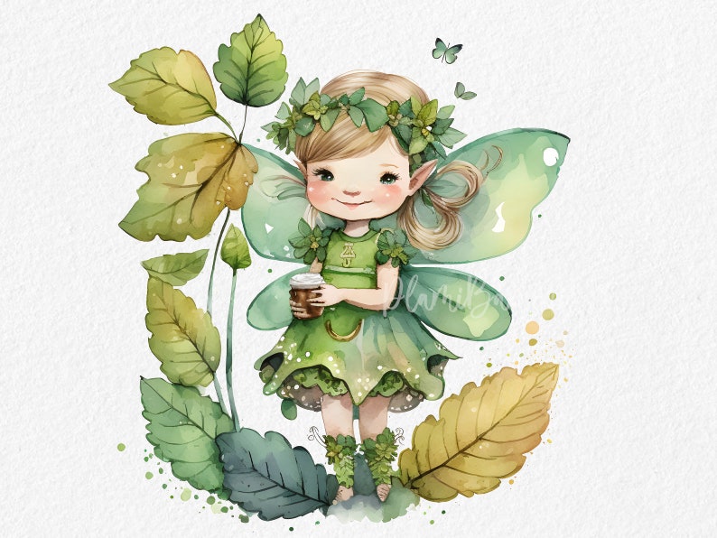 St Patrick Day Clipart Fairy Bundle, Digital Images, Instant Download ...