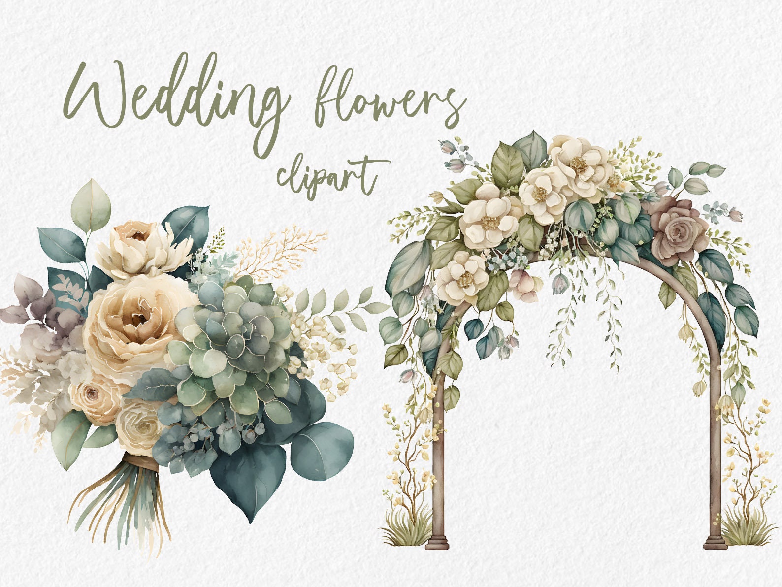 Wedding Flower Bouquet Clipart