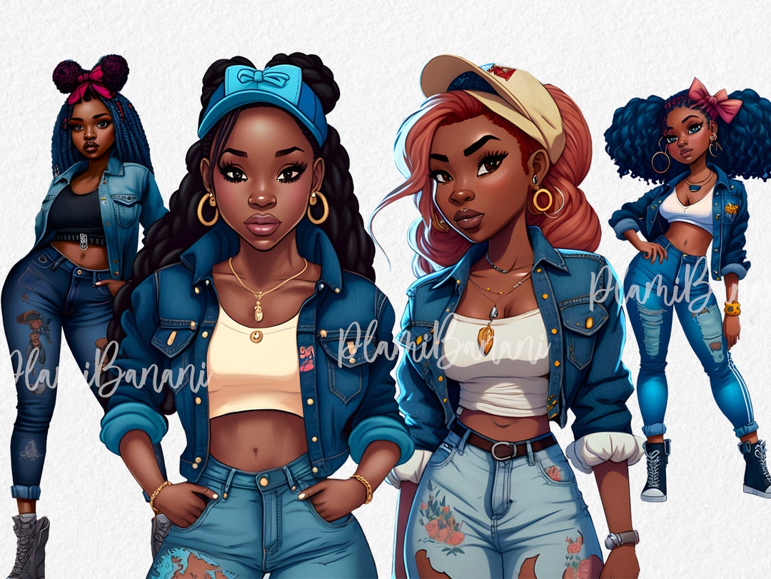 Beautiful Dread Loc Black Girl Magic Melanin Black Woman PNG Afro ...