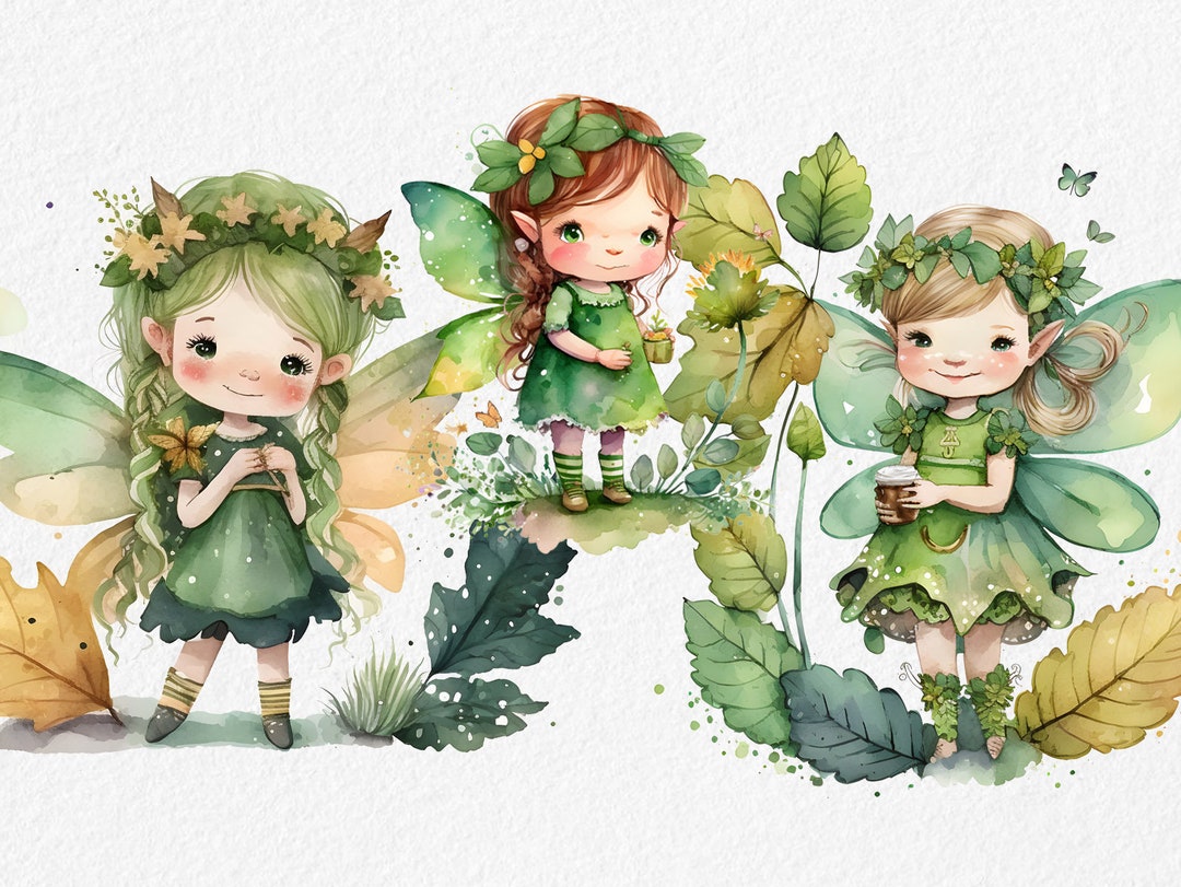 St Patrick Day Clipart Fairy Bundle, Digital Images, Instant Download ...