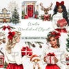 Christmas Bakery Clipart Festive Baking Illustration Holiday Cookies ...