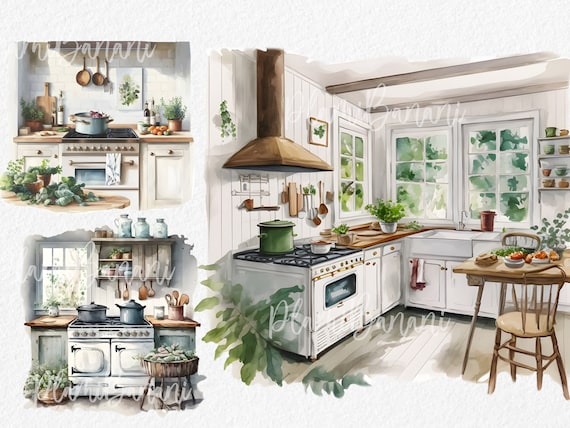 Country Kitchen Clipart