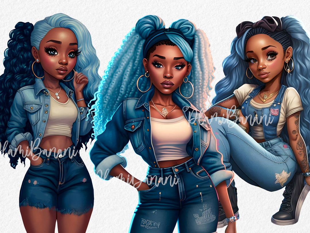 Beautiful Dread Loc Black Girl Magic Melanin Black Woman PNG Afro ...