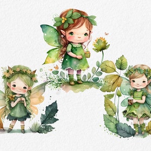 St Patrick Day Clipart Fairy Bundle, Digital Images, Instant Download ...