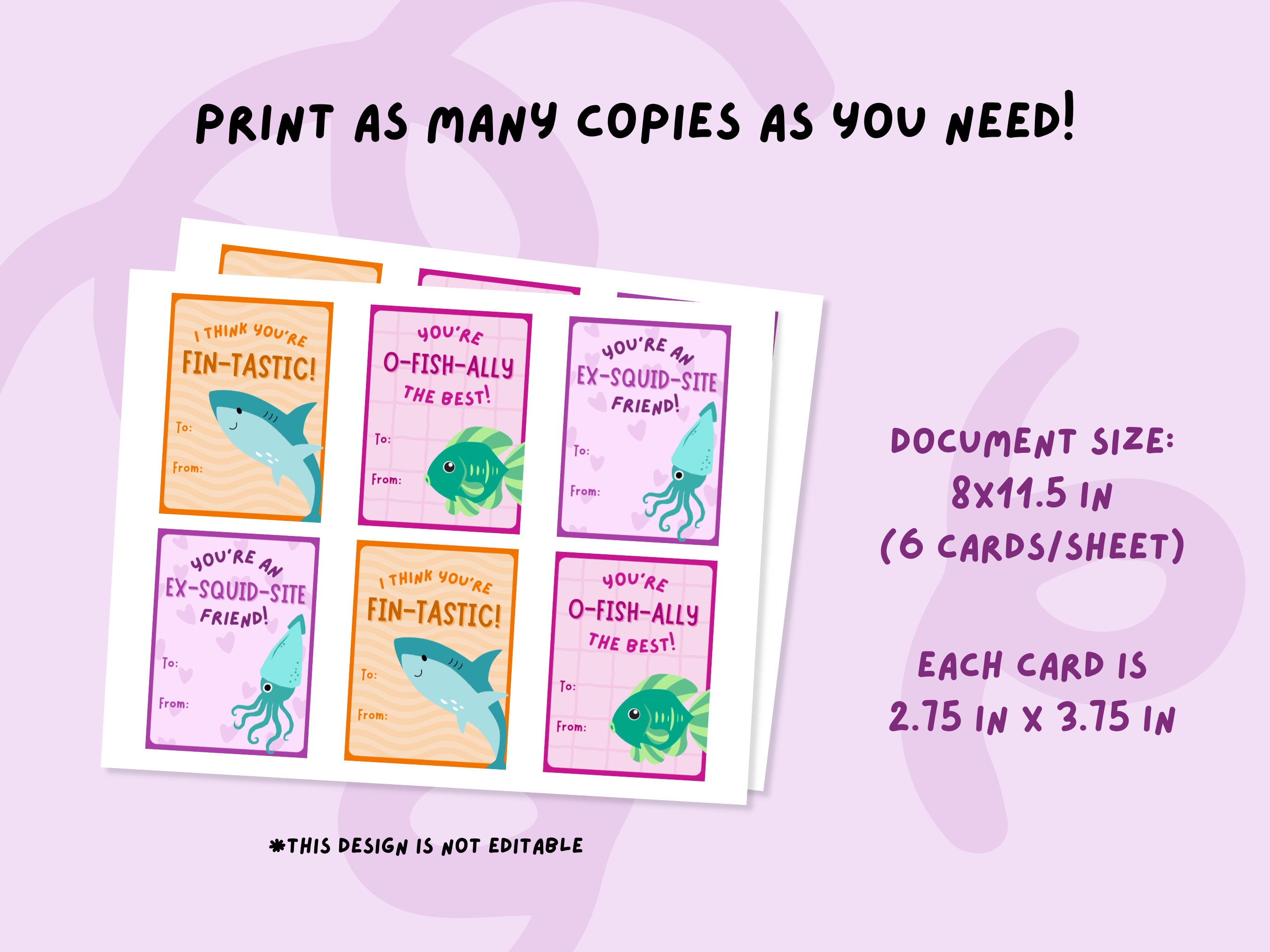 Printable Animal Valentines Card Bundle for Class, Kids Valentine's Day ...