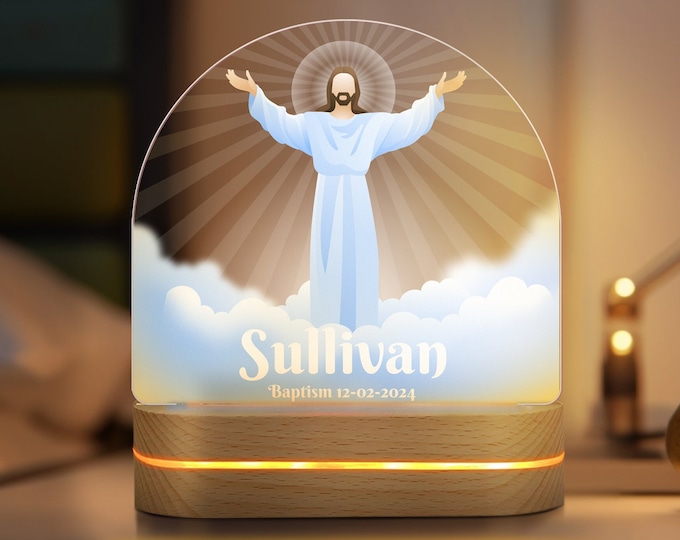 Religious Block, Glass Block, Religious Gift, Spiritual Gift, Night ...