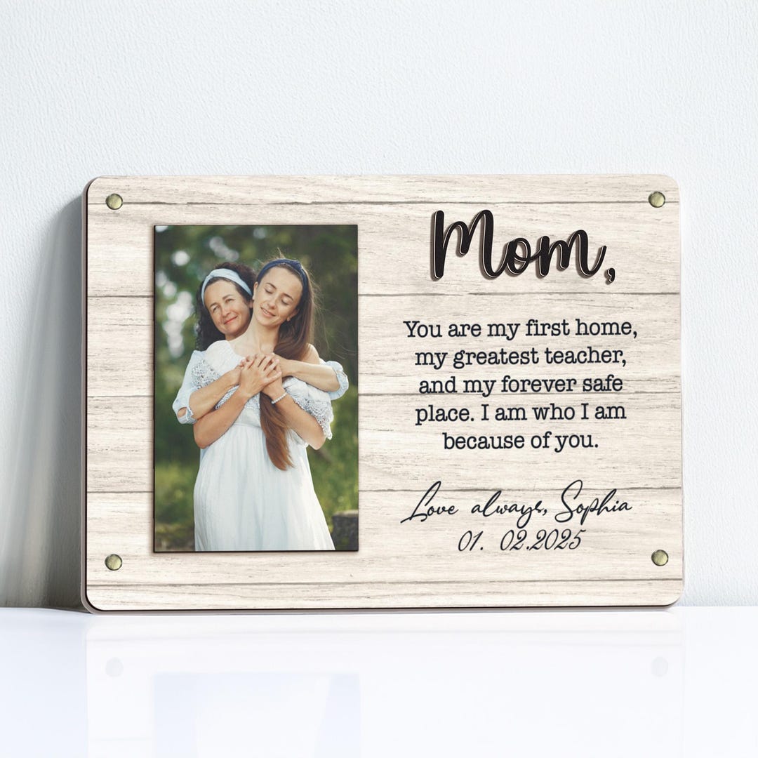 Mom Photo Frame - Mother's Day Gift - Gift for Mom - Custom Wood ...