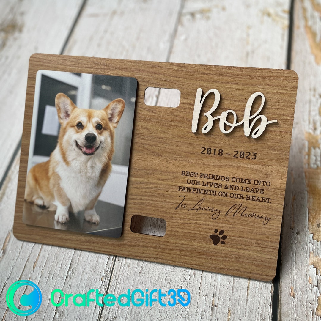 Memorial Pet Collar Frame, Pets Photo Print, Loss of Dog, Cat Loss ...