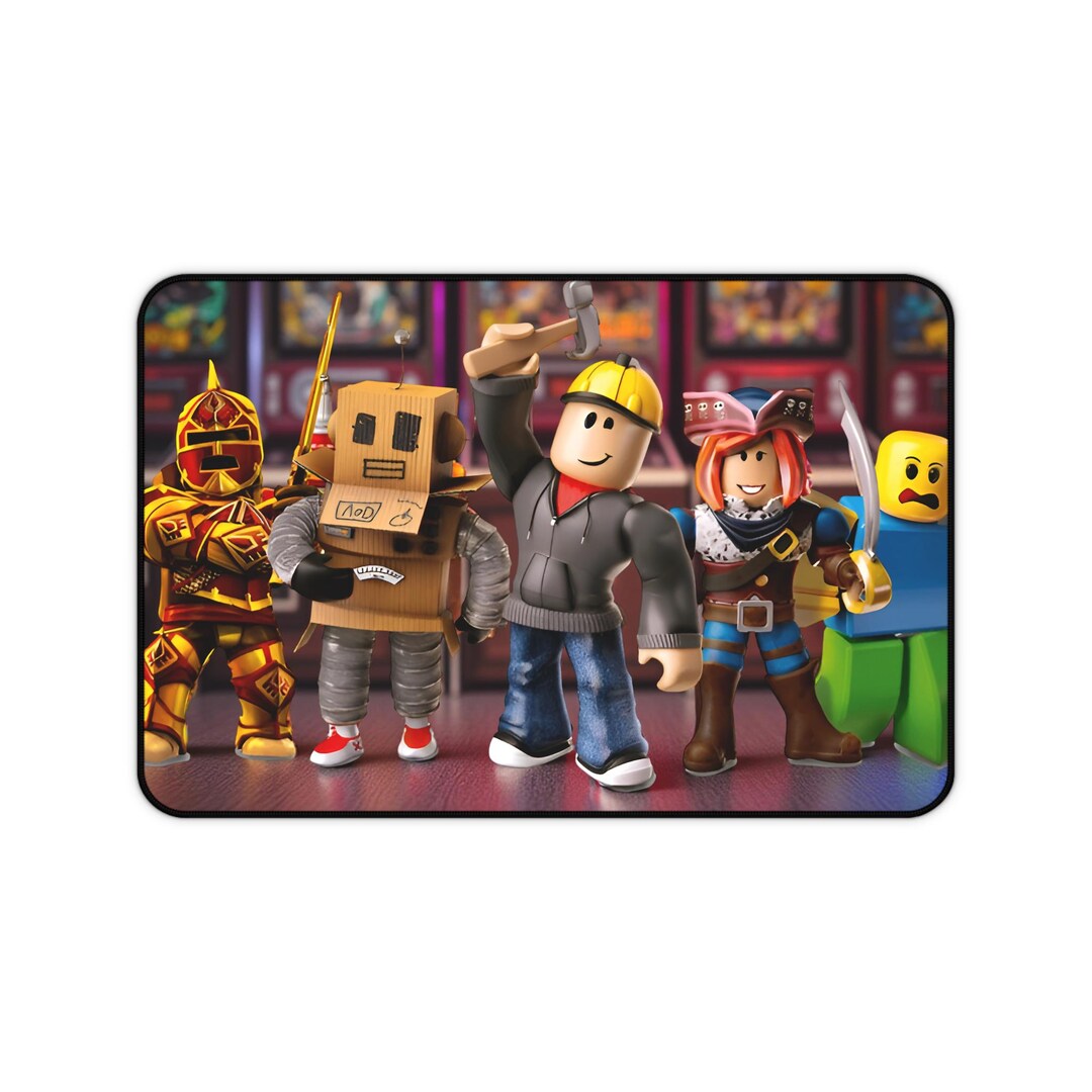 Roblox Characters Desk Mat | Gaming Mouse Pad, Video Game Scene - Etsy UK