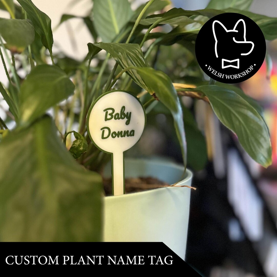 Customizable Plant Name Tag – 3D Printed Garden Label in Multiple ...