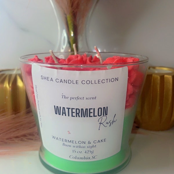 Watermelon Candle - Etsy