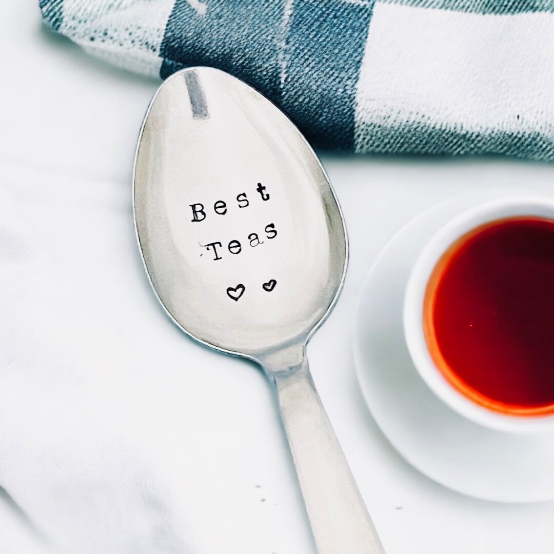 Best Teas Spoon Hand Stamped Custom Spoon, Best Friend Gift, Gift for ...