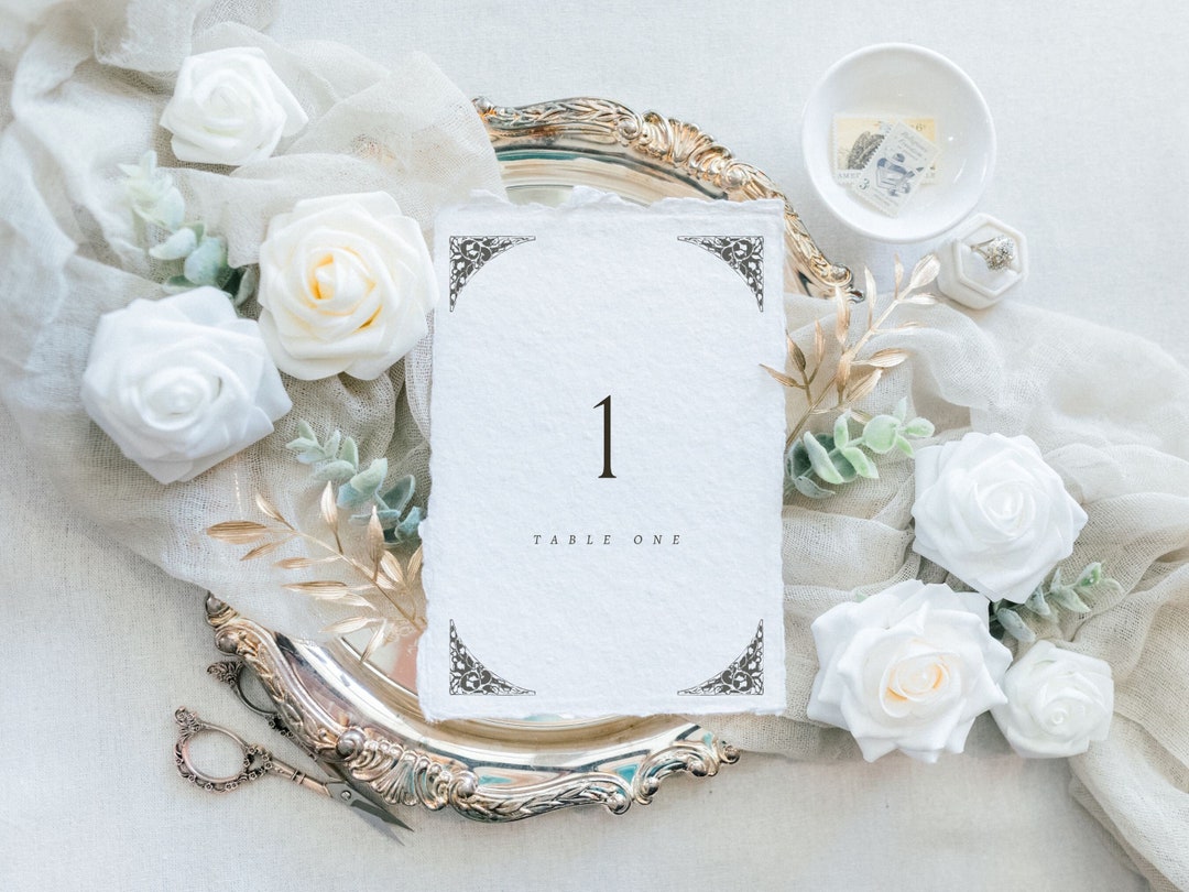 STORYBOOK DIY, Printable, Fully Customizable Wedding Table Number ...