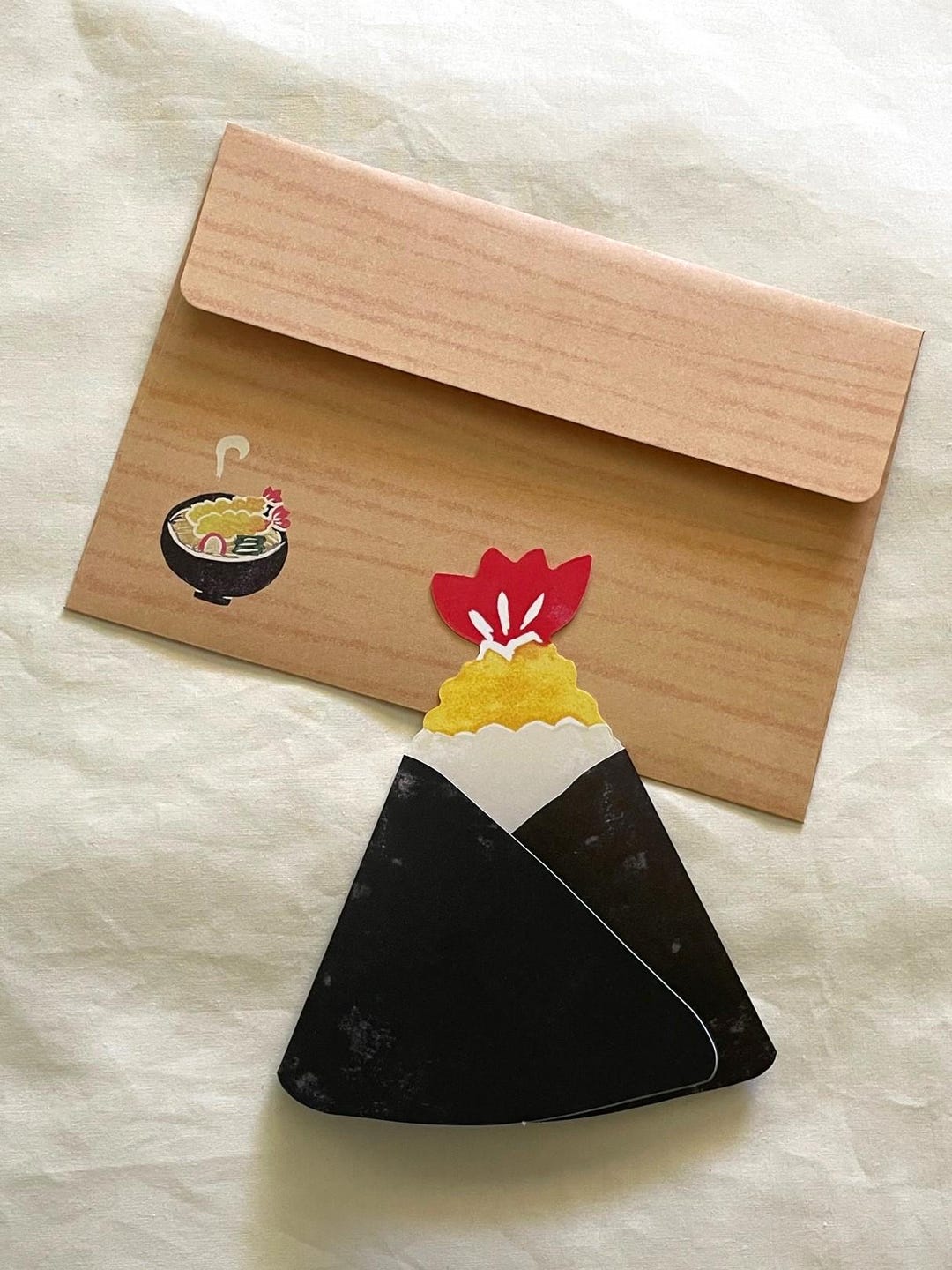 Shrimp Tempura Onigiri Card - Etsy