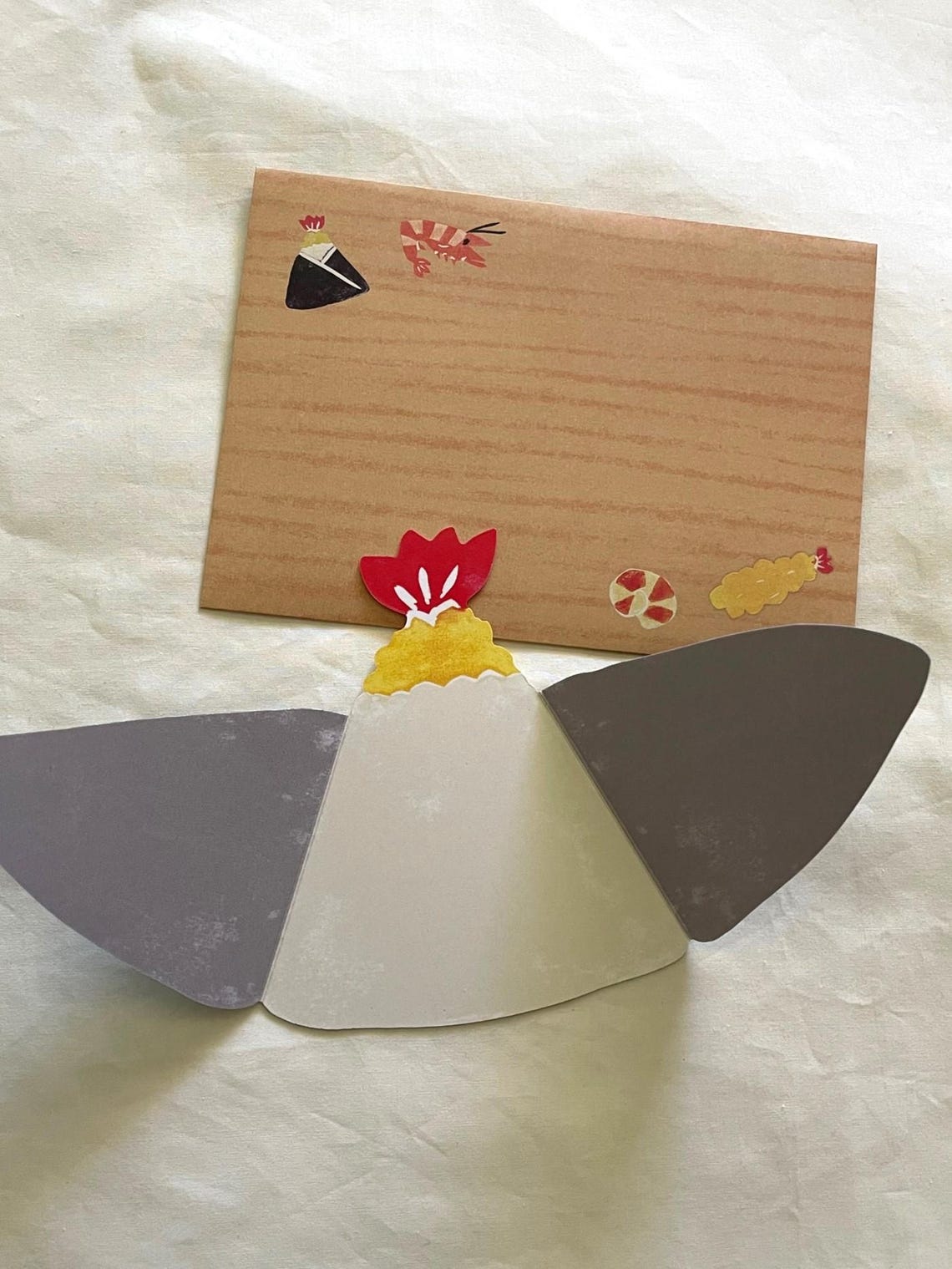 Shrimp Tempura Onigiri Card - Etsy