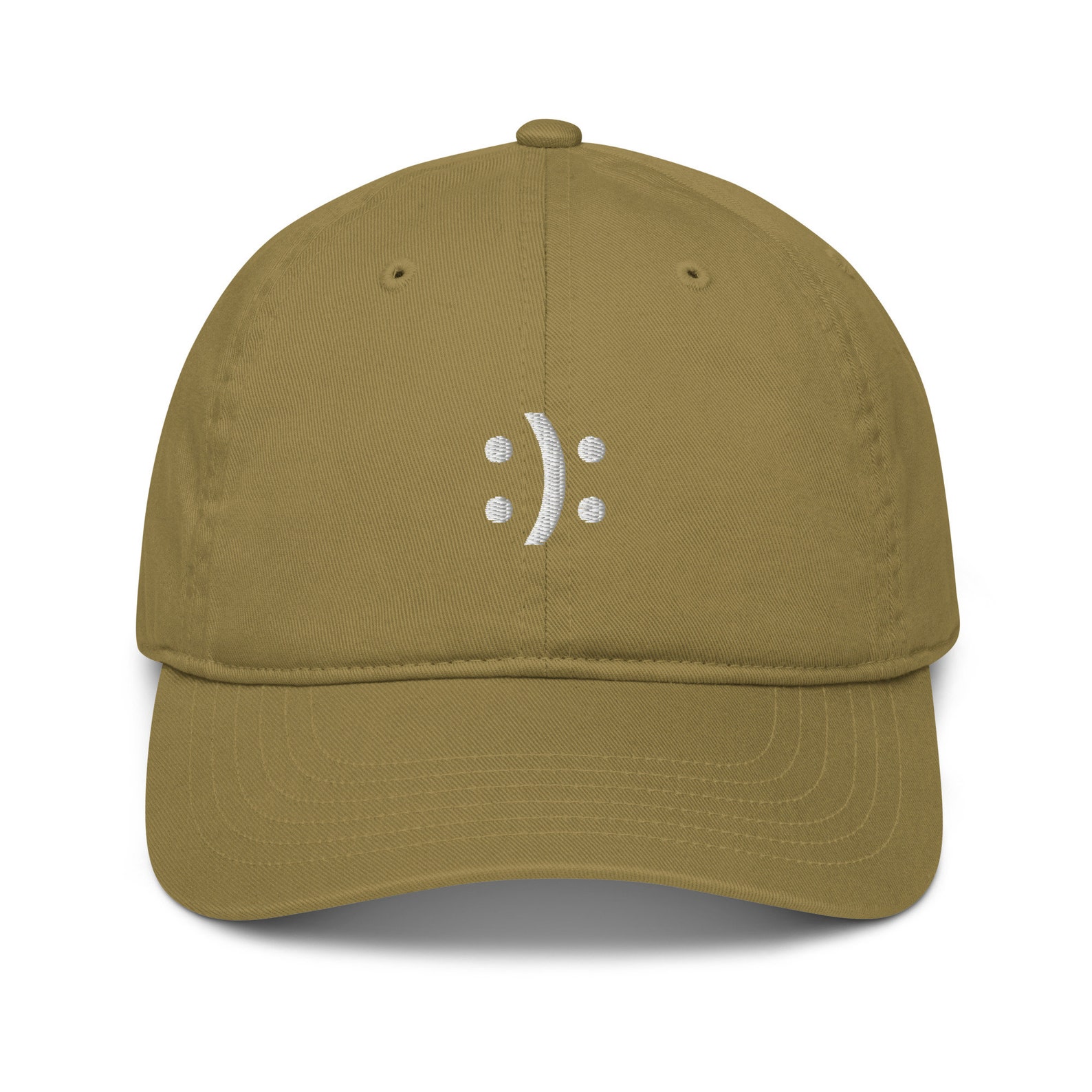 Smiley/sad Face Organic Dad Hat | Best Friend Gift | Minimalist | Funny ...