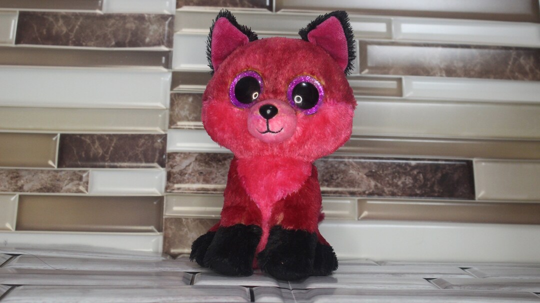 Beanie Boo Custom 6in Beanieboo Name: Foxy Ruby Colored Fox - Etsy