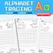 26 Alphabet Tracing Uppercase & Lowercase Printable Worksheets ...